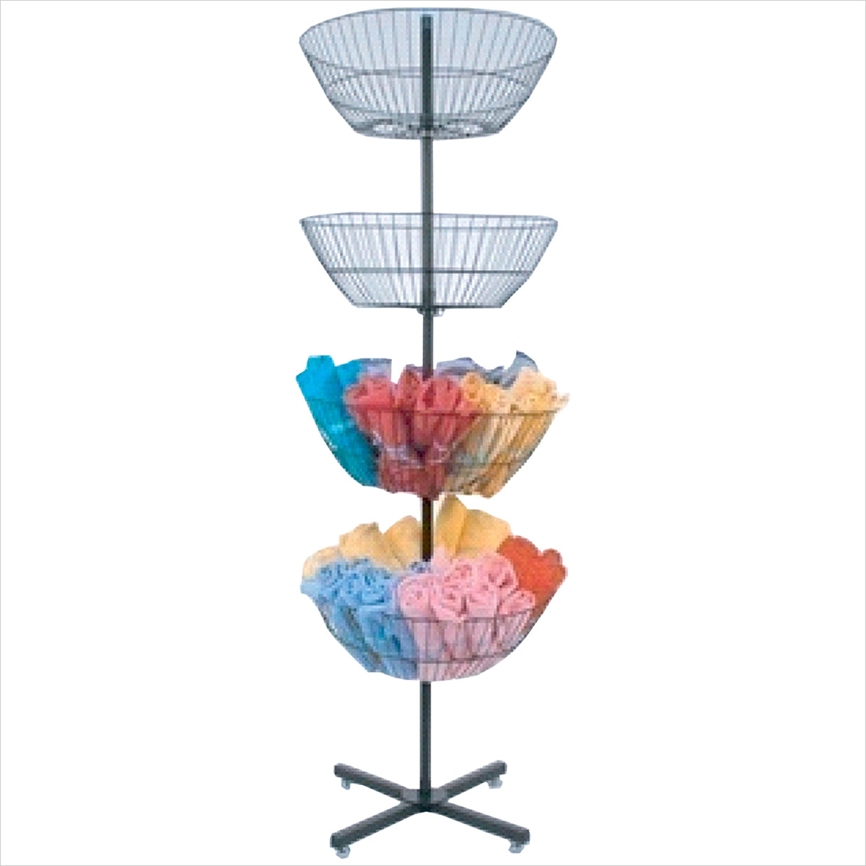 Présentoir pivotant à 4 niveaux de panier | Presentoir ELITE